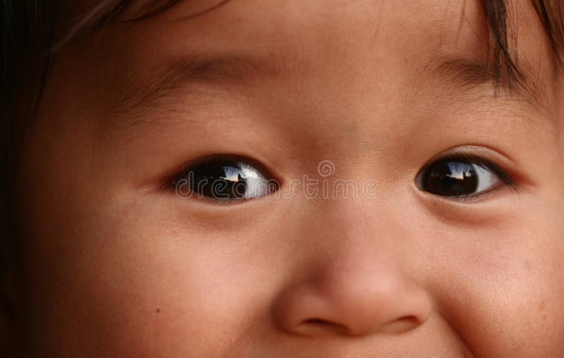 Eyes stock image. Image of portrait, head, children, look - 14452747