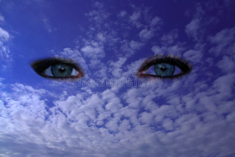 Guardian angel s eyes stock image. Image of guardian, angel - 646425