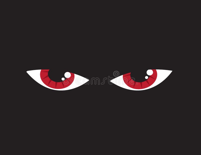 Eyes Angry Red stock vector. Illustration of night, destroy - 31808608