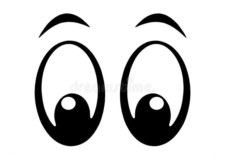 Eyes bw stock illustration. Illustration of look, watching - 402609