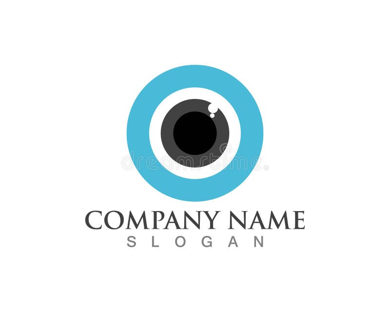 Eye Care Logo Template Stylized Symbol Optical Vector Image