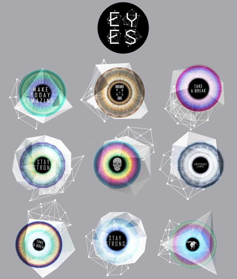 Eyes Collection, Human Pupil Stock Vector - Illustration of pupil ...