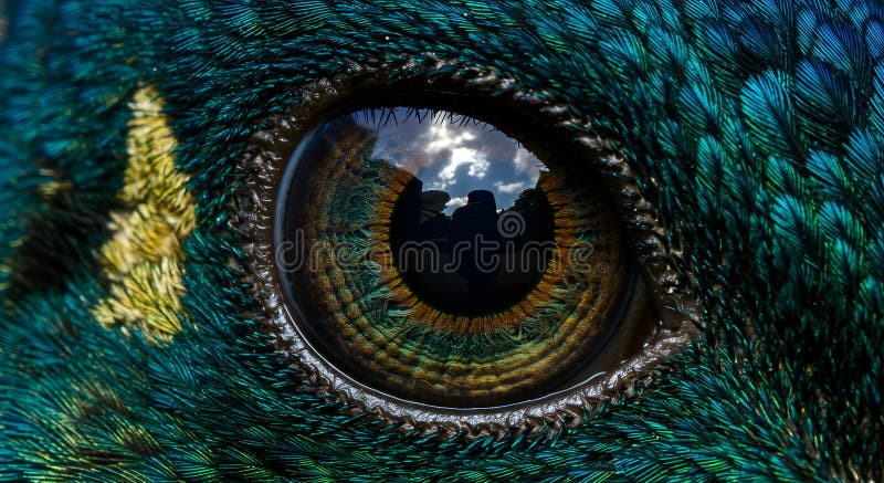 Eyes detailed of peacock stock illustration. Illustration of screenshot ...