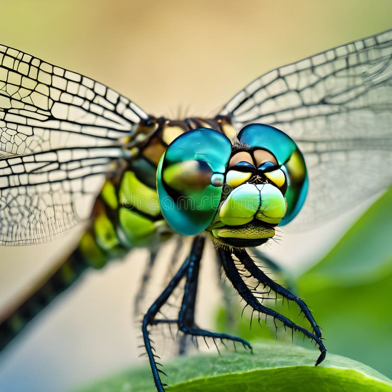 Through the Eyes of a Dragonfly: Nature S Detailed Marvel Stock Photo ...