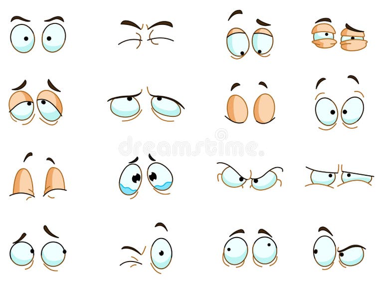 Eyes expressions stock vector. Illustration of isolated - 24058706