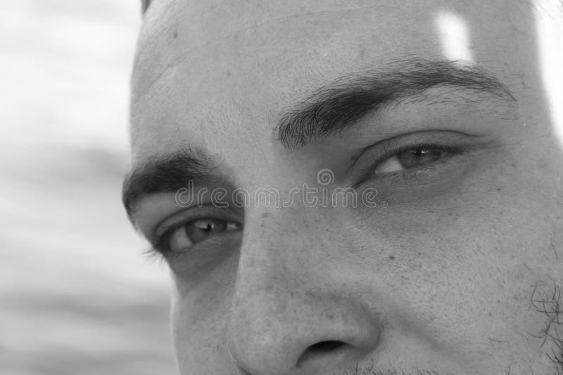 Eyes in face man stock image. Image of piazza, europe - 48383479
