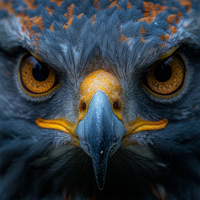 The Eyes of Hawk. a Macro Portrait of an Eagle Stock Photo - Image of ...
