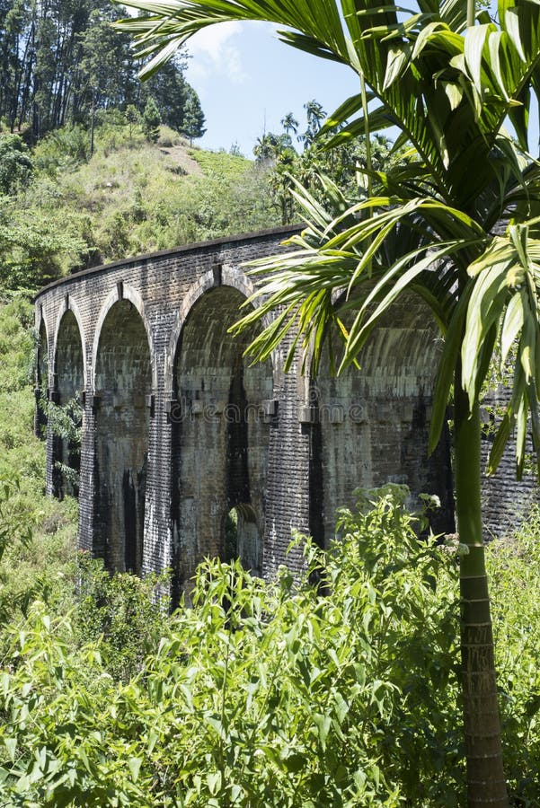Eyes-level View of the Nine Arch Bridge at Ella in Sri Lanka Stock ...