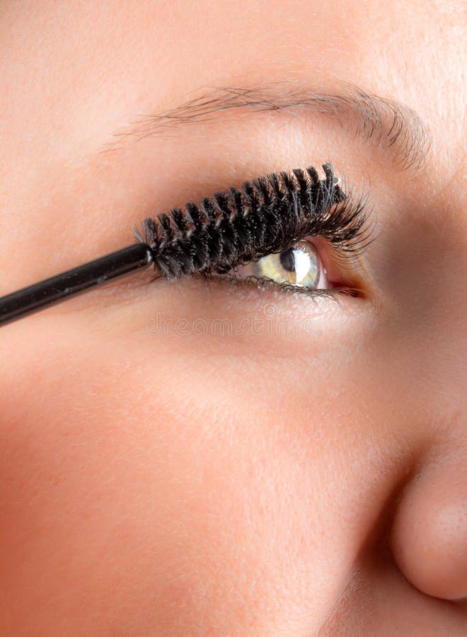 Eyes and long eyelashes stock image. Image of eyes, closeup - 53840411