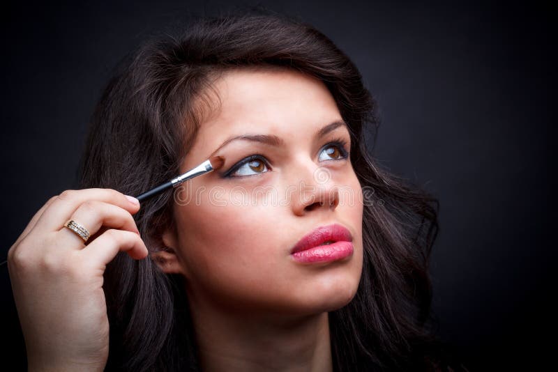 Eyes Makeup stock photo. Image of female, eyeshadows - 44943876