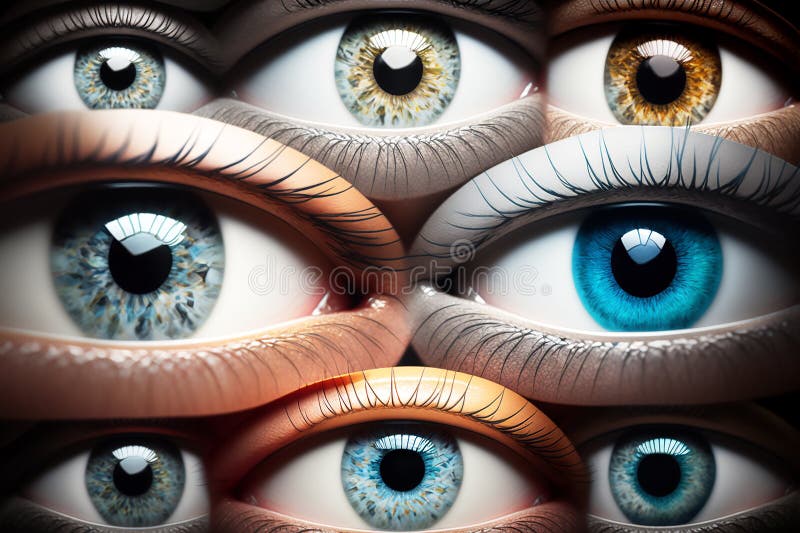 Eyes, Many Big and Small Eyes. Background of the Eyes Stock ...