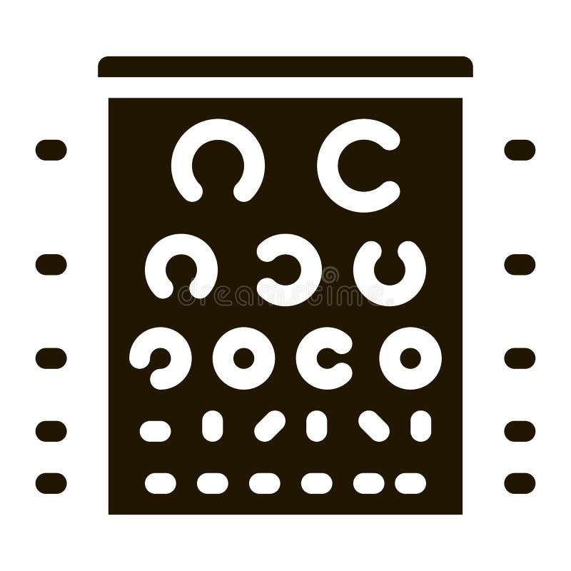 Eye Test Chart Vector Rings Chart Vision Exam Optometrist Check