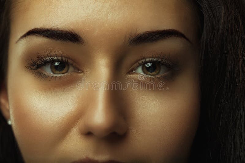 Eyes Reflecting the Depth of Unspoken Thoughts Stock Image - Image of ...
