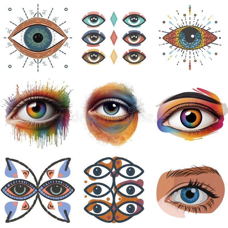 Eyes and Surrounding Elements of the Eyes, Such As Eyelashes, Exhibit ...