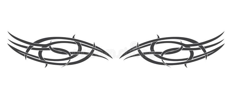 Eyes, tribal tattoo stock vector. Illustration of abstract - 17345584