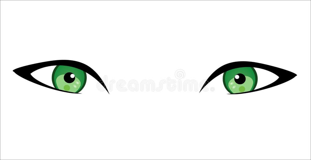 Eyes in white background. stock vector. Illustration of bright - 12129384