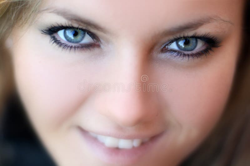 Eyes of the woman stock photo. Image of portrait, sight - 17500688