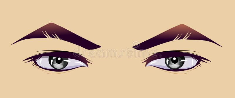 Eyes Young Men in Anime, Manga Style. Stock Vector - Illustration of ...
