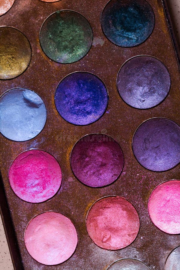 Eyeshadow stock image. Image of pink, cosmetology, paint - 7414435
