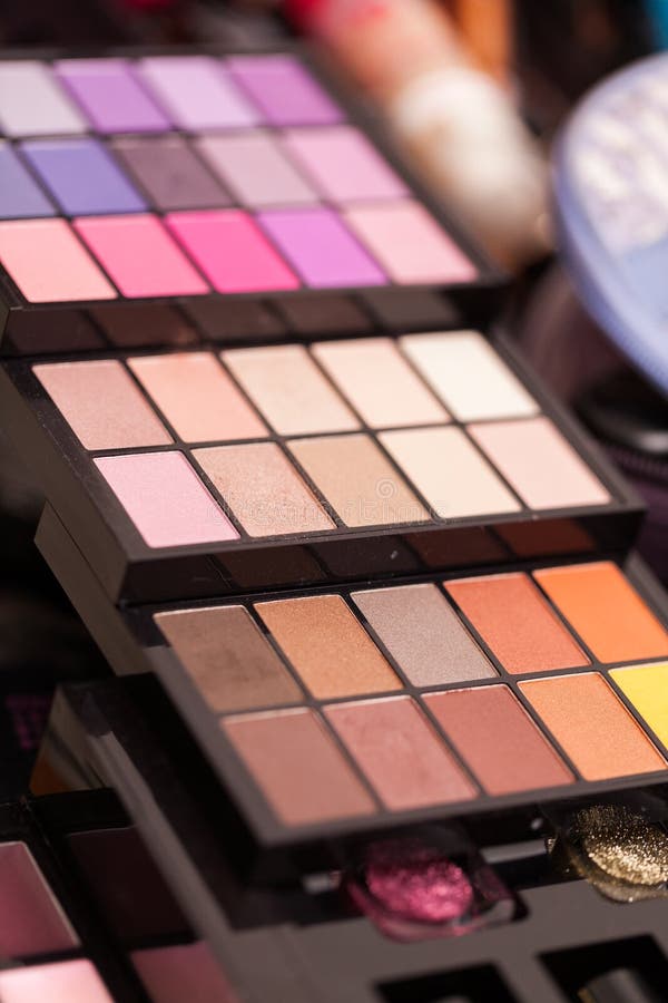 Eyeshadow kit stock photo. Image of black, collection - 71700826