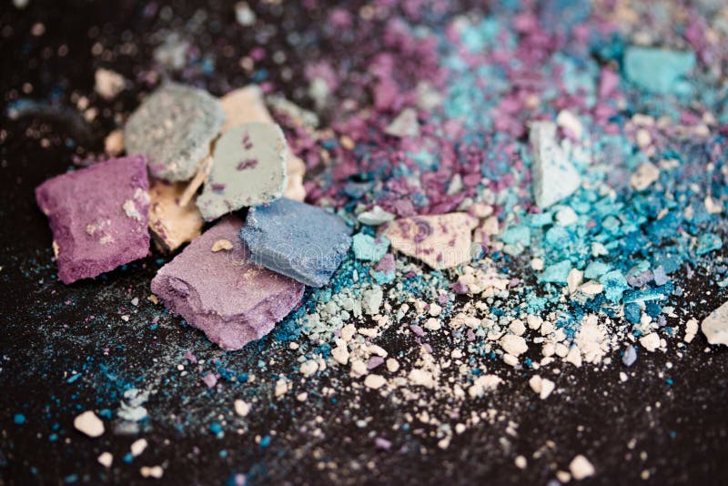 Eyeshadow Make-up Powder, Shallow Dof Stock Image - Image of black ...