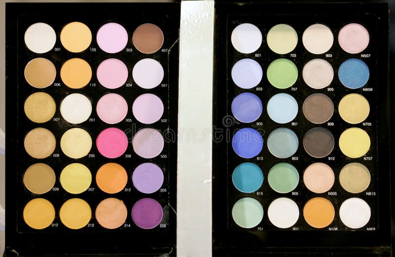 Eyeshadow palette stock image. Image of brown, glamour - 45415891