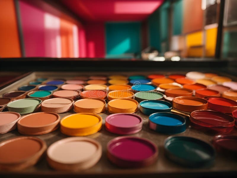 Eyeshadow Palette with Various Shades, Colors, Retro Colors, Eyeshadow ...