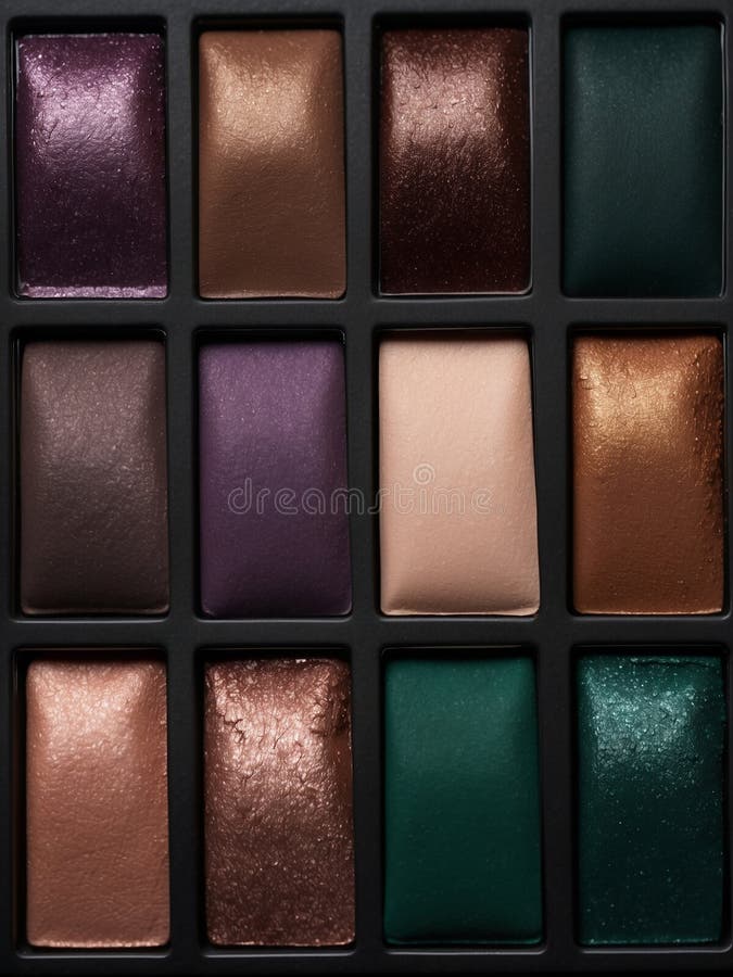 Rectangular Palette Deep Emerald Brown Purple Colors Stock Photos ...