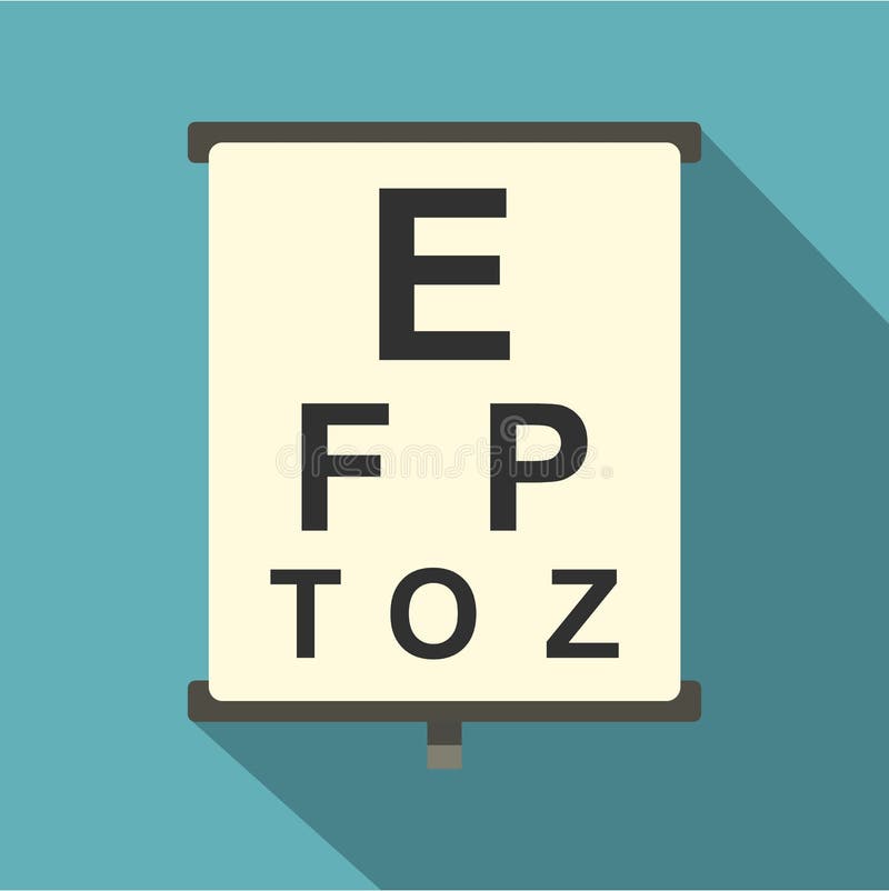 Eyesight Check, Eye Testing Chart. Vision Exam. Checking the ...