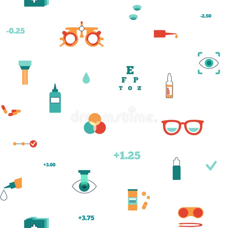 Eyesight Examination Pattern Stock Illustration - Illustration of ...
