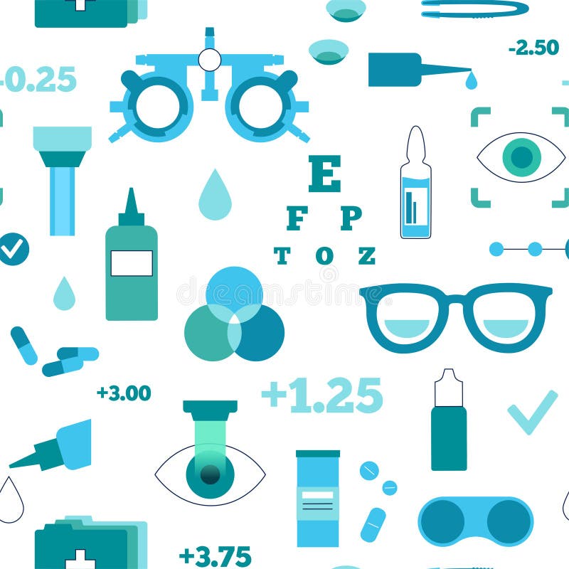 Eyesight Examination Pattern Stock Illustration - Illustration of ...