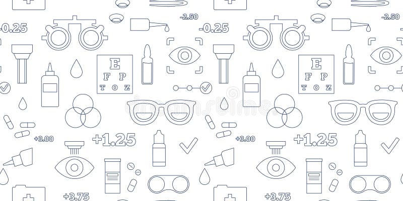 Eyesight Examination Pattern Stock Vector - Illustration of optics ...