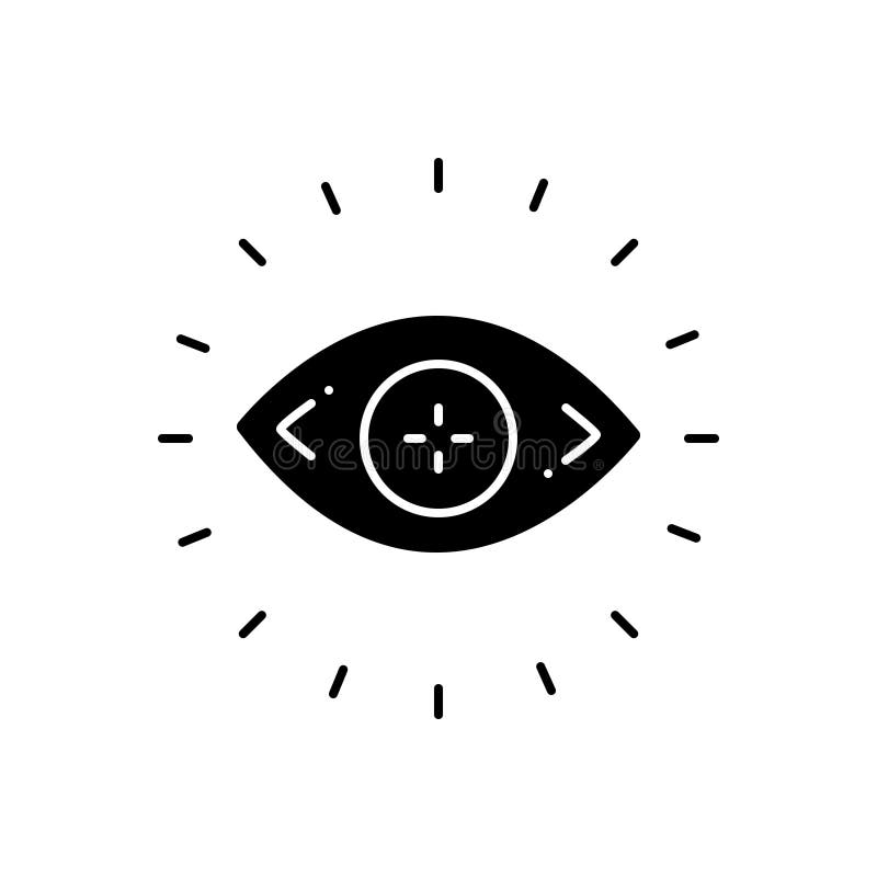 Black Solid Icon for Eyesight, Optician and Eye Stock Vector ...