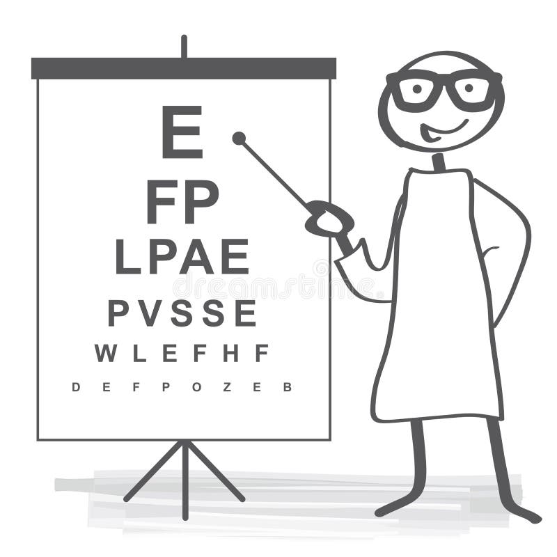 Eyesight test stock illustration. Illustration of experiment - 66209689