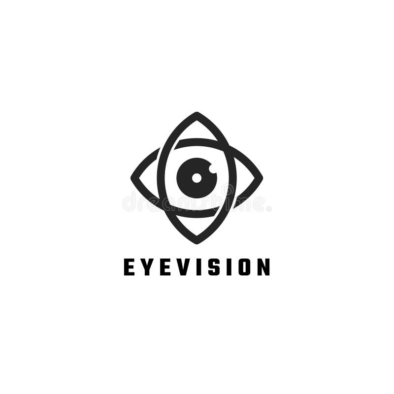 Eyevision Simple Logo Design Stock Vector - Illustration of font ...