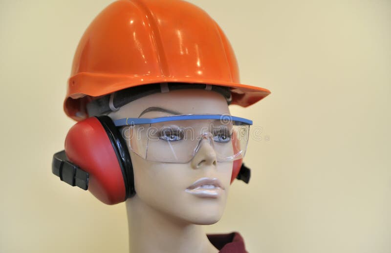 Eyewear and helmet stock image. Image of industry, head - 68254269