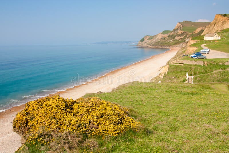 Eype Beach Dorset stock image. Image of scenery, destination - 33326193