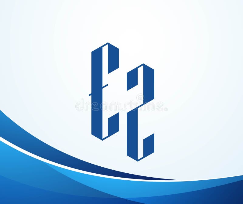 EZ Alphabet Letter Logo Design Template Elements Stock Vector ...