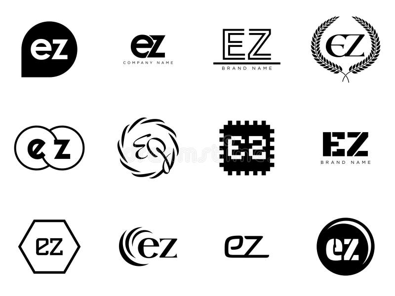 EZ Logo Company Template. Letter E and Z Logotype Stock Vector ...