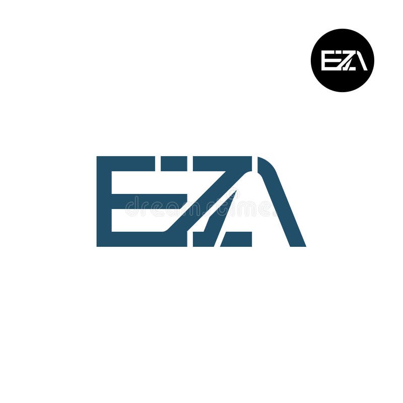 EZA Logo Letter Monogram Design Stock Vector - Illustration of brand ...