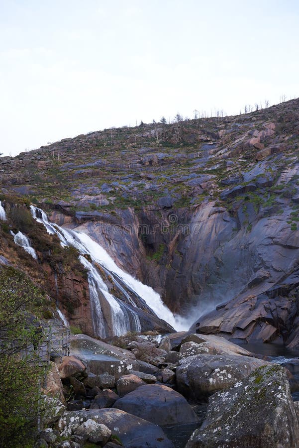 Ezaro Waterfall stock photo. Image of beauty, mountain - 185917642