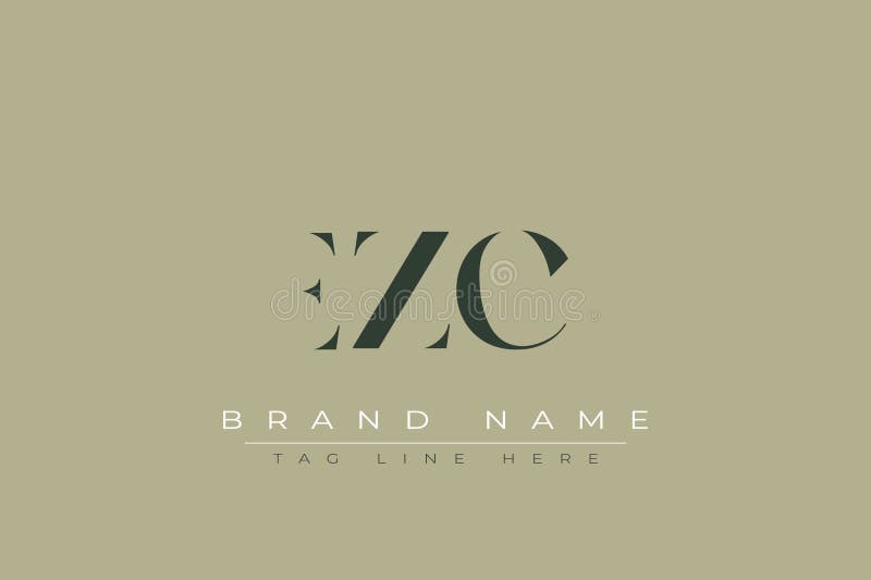 EZC Abstract Letter Logo Design Stock Vector - Illustration of logotype, symbol: 363507771