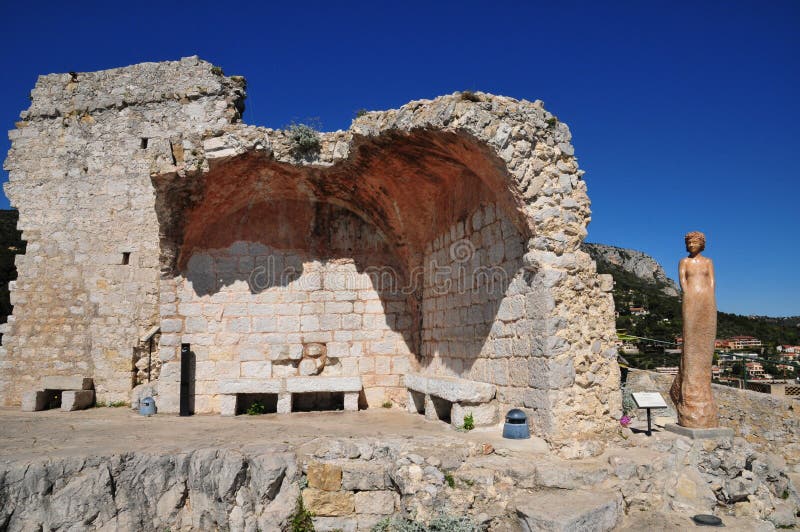 Eze, France - April 19 2016 : Castle Editorial Photo - Image of ...