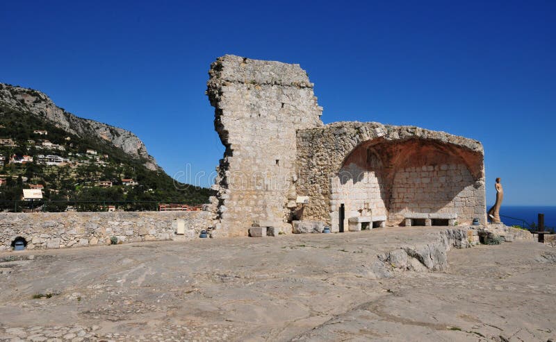 Eze, France - April 19 2016 : Castle Editorial Photography - Image of ...