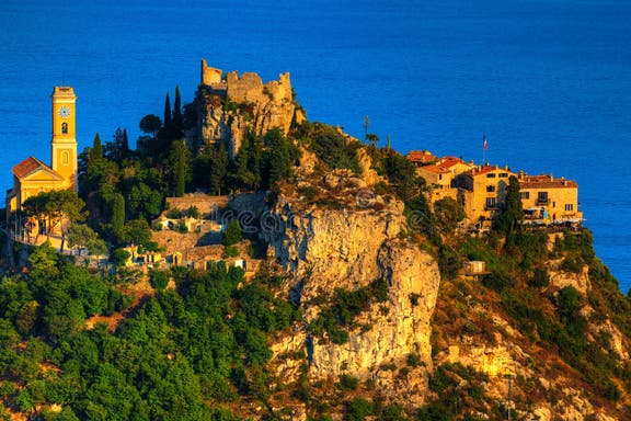 Eze village stock image. Image of cote, peak, place, french - 27630461