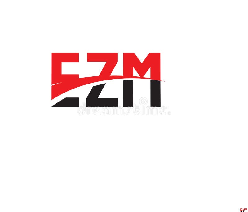 EZM Letter Initial Logo Design Vector Illustration Stock Vector ...