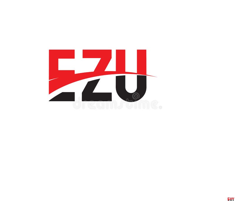 EZU Letter Initial Logo Design Vector Illustration Stock Vector ...