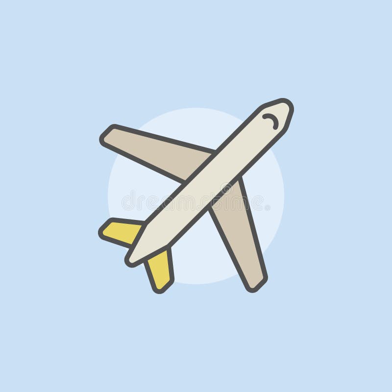 Symbol För Flygplan Eller För Plan Vektor Vektor Illustrationer ...
