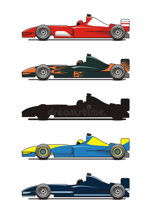 Fórmula 1 ilustración del vector. Ilustración de sirve - 2357502