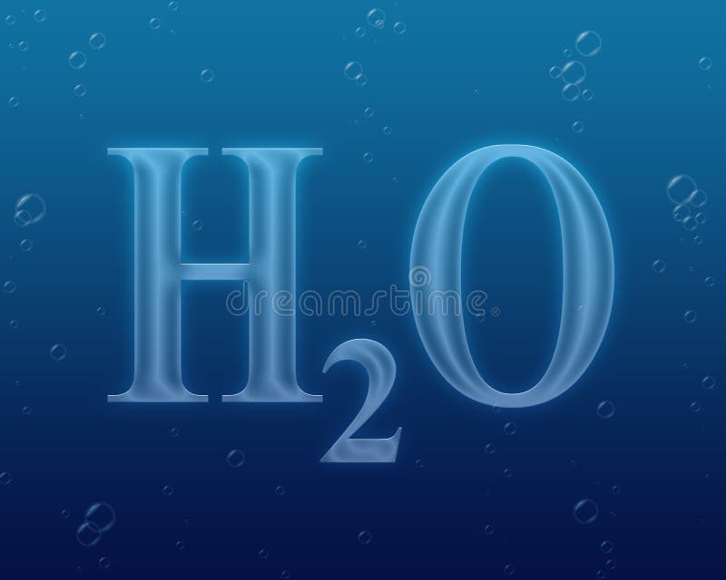 Fórmula del agua stock de ilustración. Ilustración de primer - 46287128